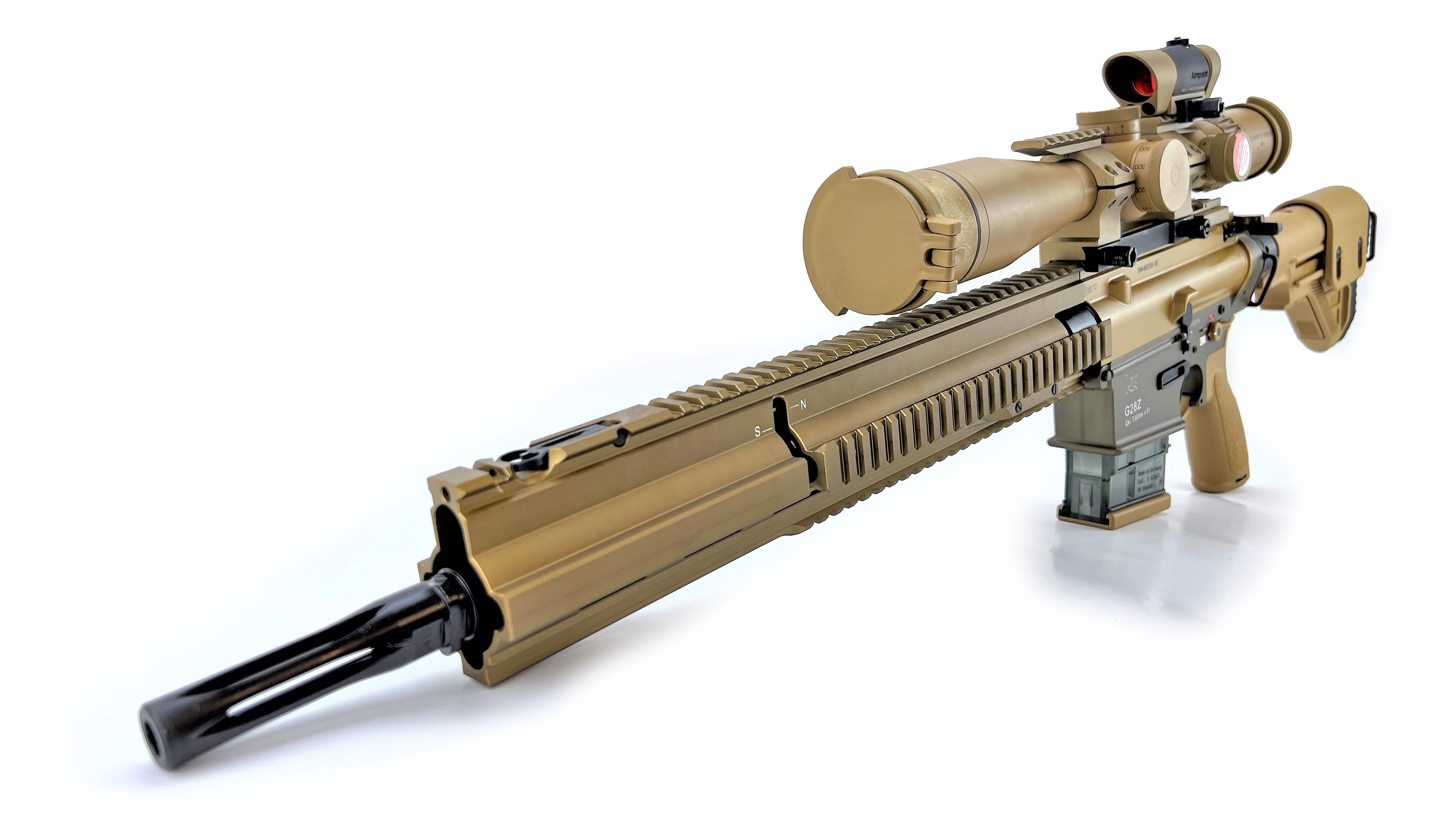 Heckler & Koch G28 Z mit Zieleinheit, Zweibein, Sturmgriff und Schutzleisten | F.A.S.T. Onlineshop